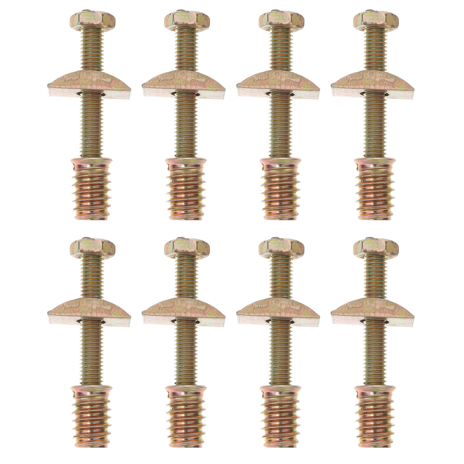8 Sets Bed Frame Spare Parts Bed Frame Threaded Pin Nut Kit for Bed ...
