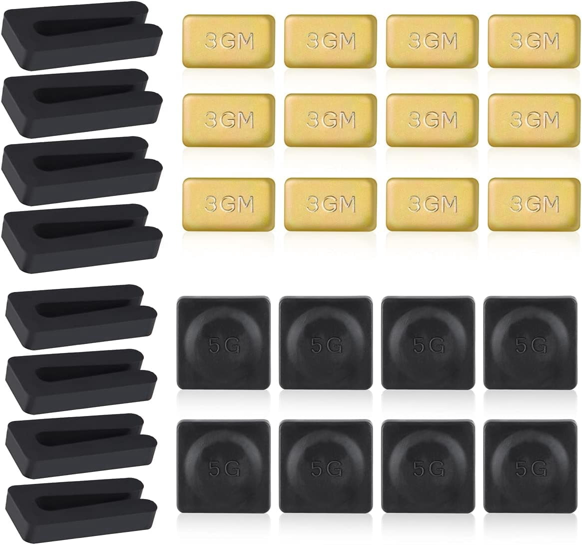 8 Sets Ceiling Fan Blade Balancing Kit with 12 Gold 3G, 8 Black 5G ...