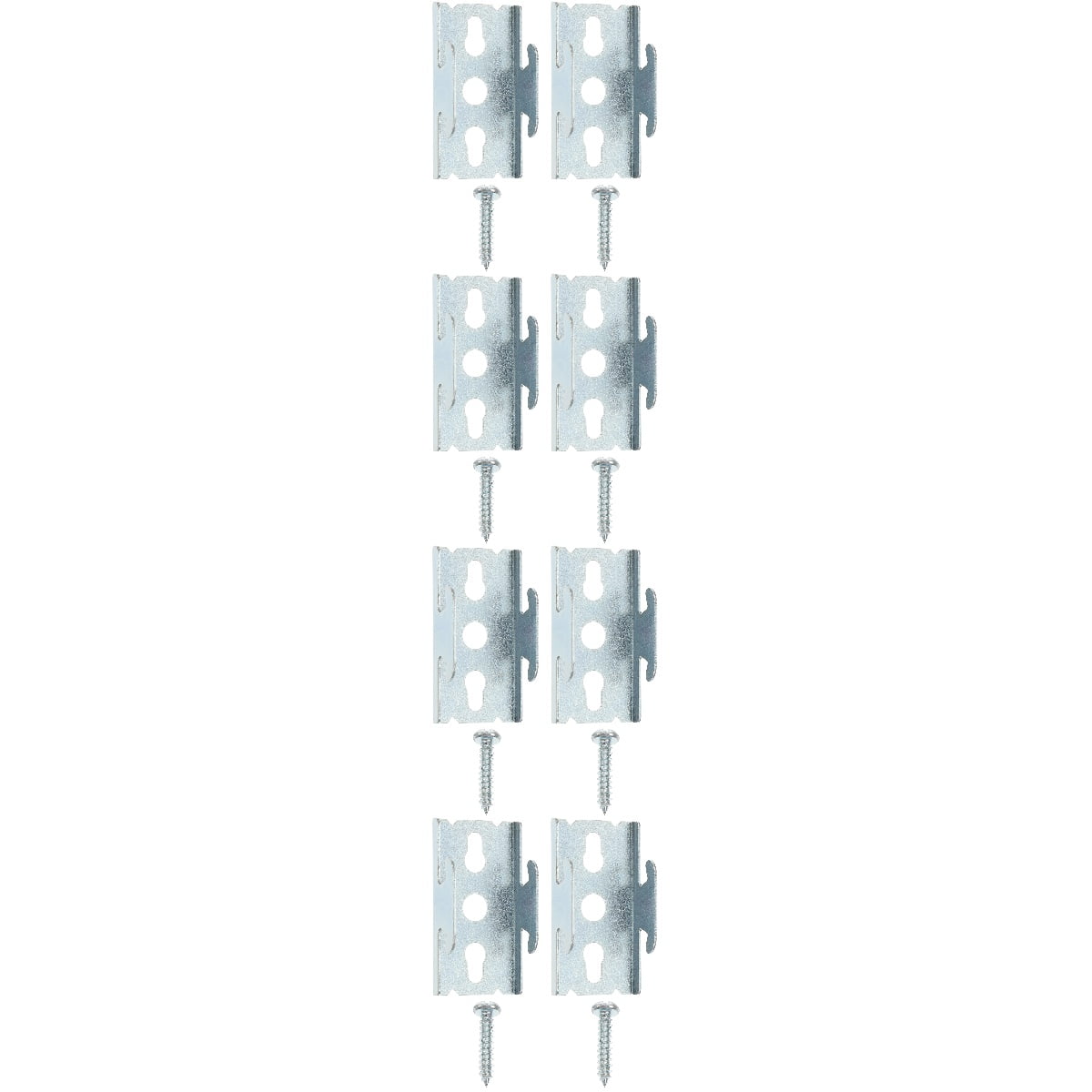 8 Sets Curtain Rod Bracket Iron Double Curtain Rod Mounting Bracket ...