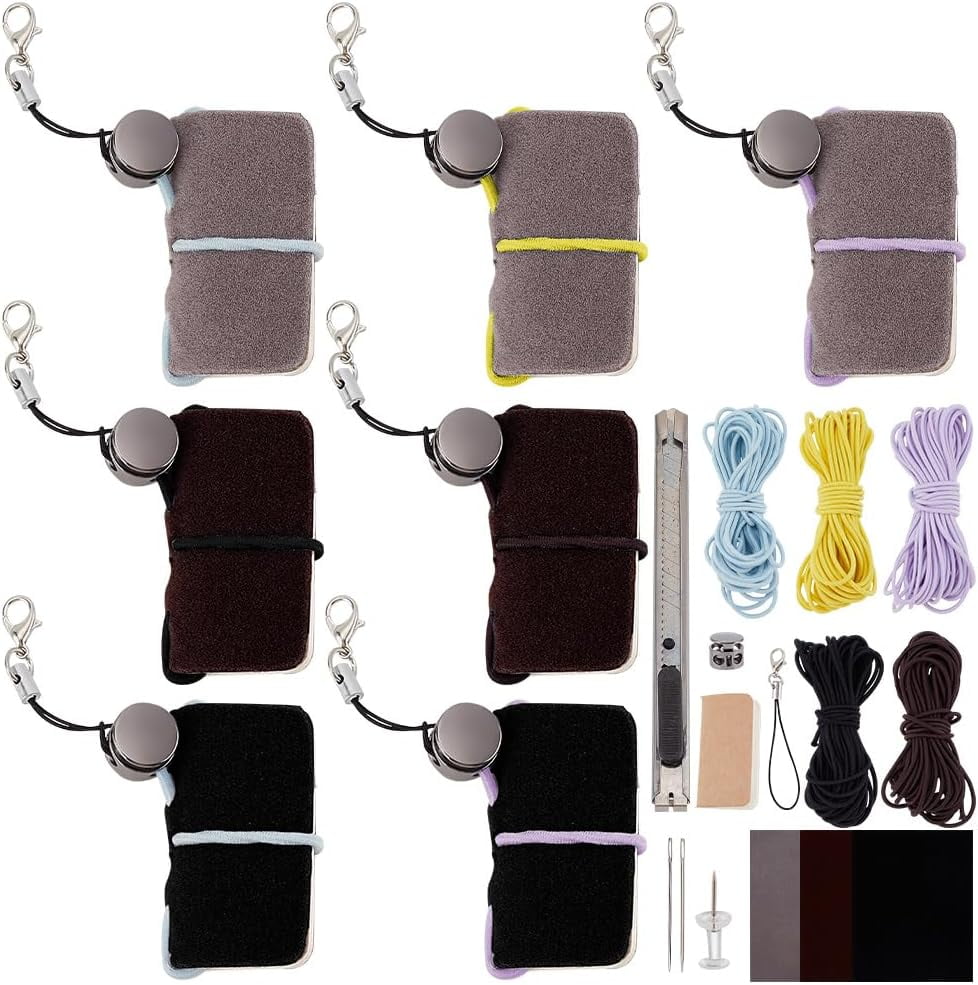 8 Sets DIY Mini Keychain Notebook Decorative Keychain Mini Hanging ...