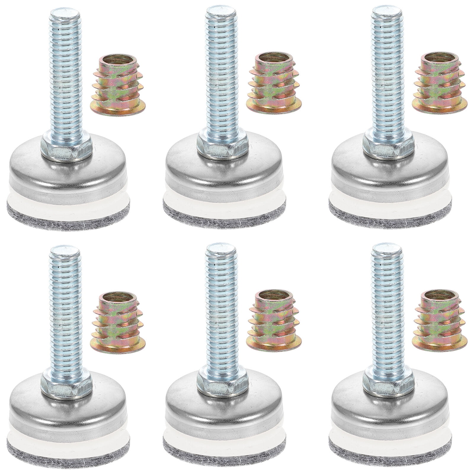8 Sets Furniture Level Adjustable Legs Heavy Duty Leveling Feet Desk ...
