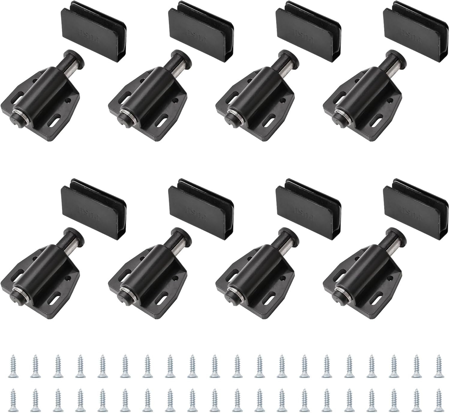 8 Sets Glass Door Magnetic Catch Closures Push Open Single Glass Door ...