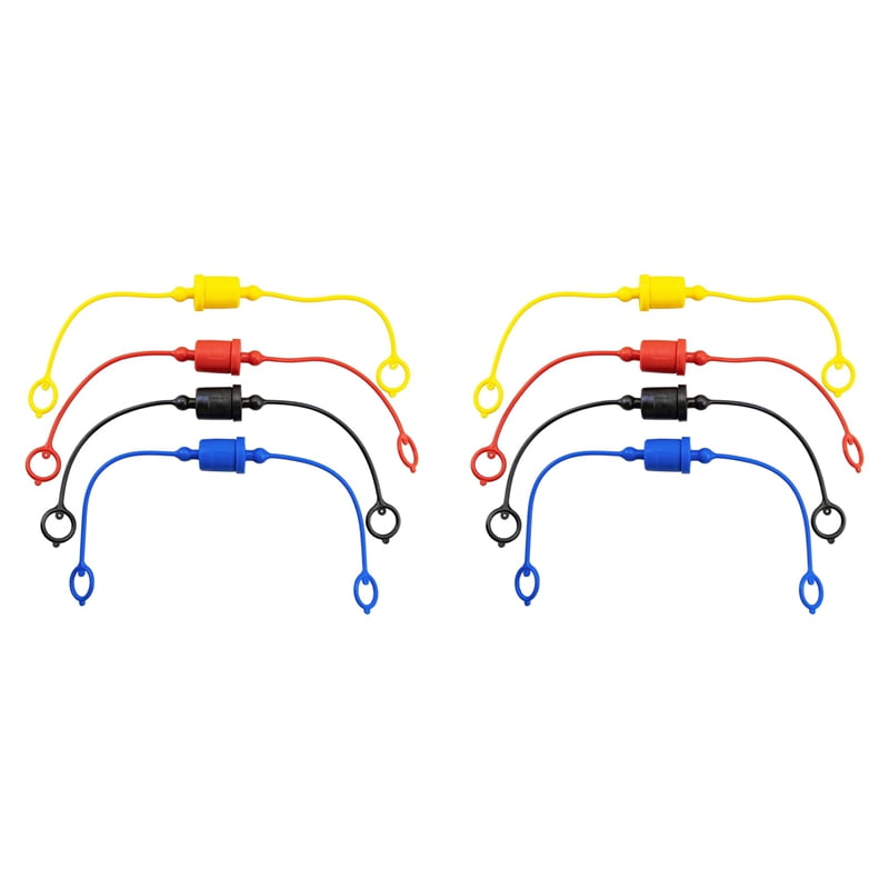 8 Sets Hydraulic Quick Coupler Male Dust Cap and Female Plug Cover ...