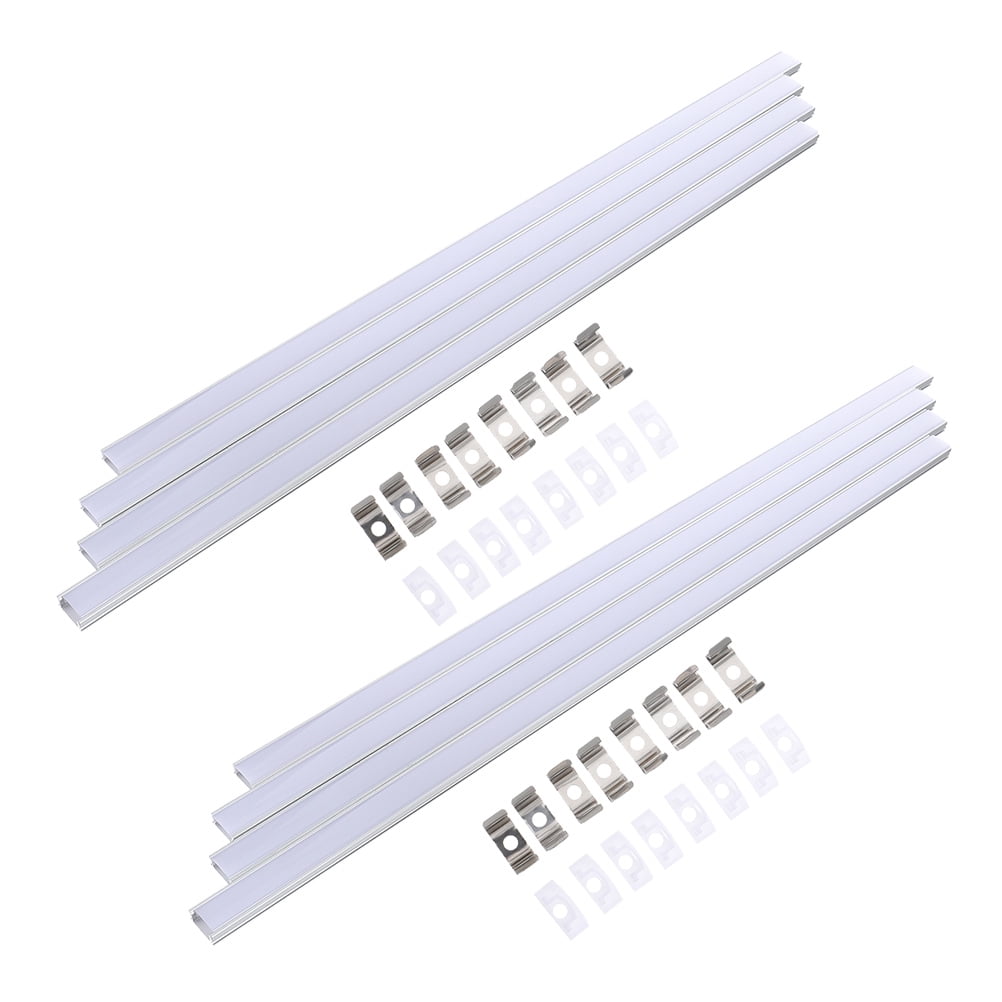 8 Sets Lamp Housing Light Trough LED Diffuser Channel LED Strip Channel ...