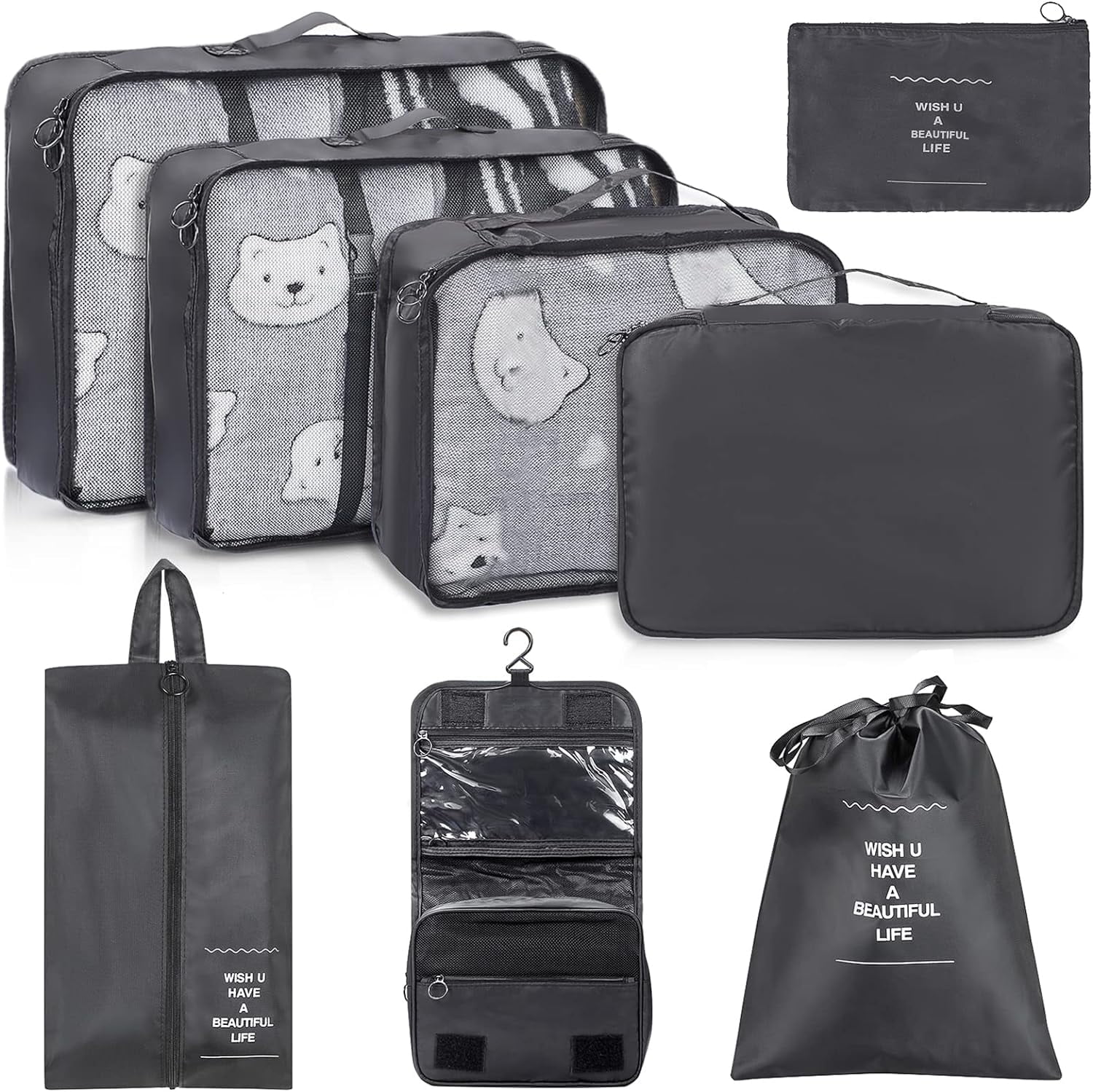 8 Sets Luggage Packing Organizers for Travel Accessories, Travel ...