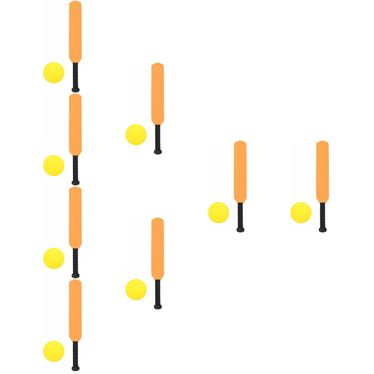 8 Sets Parent-child Cricket Foam Balls Fidget Toy Baseball Outdoor Toys ...