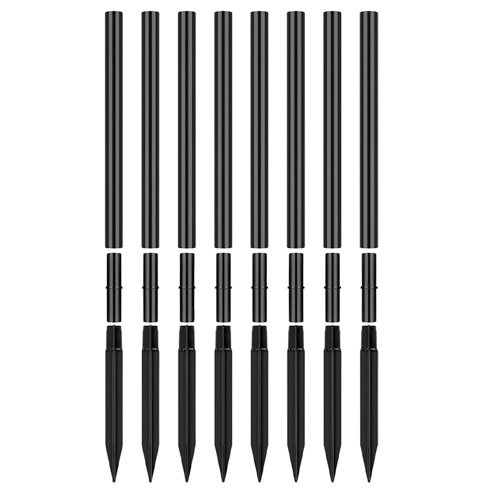 8 Sets Pathway Extension Garden Solar Plastic Ground Outdoor ...