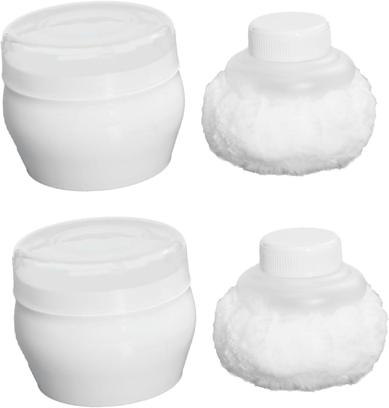 8 Sets Powder Makeup Container Cream Suit Puffs & Beauty Sponge ...