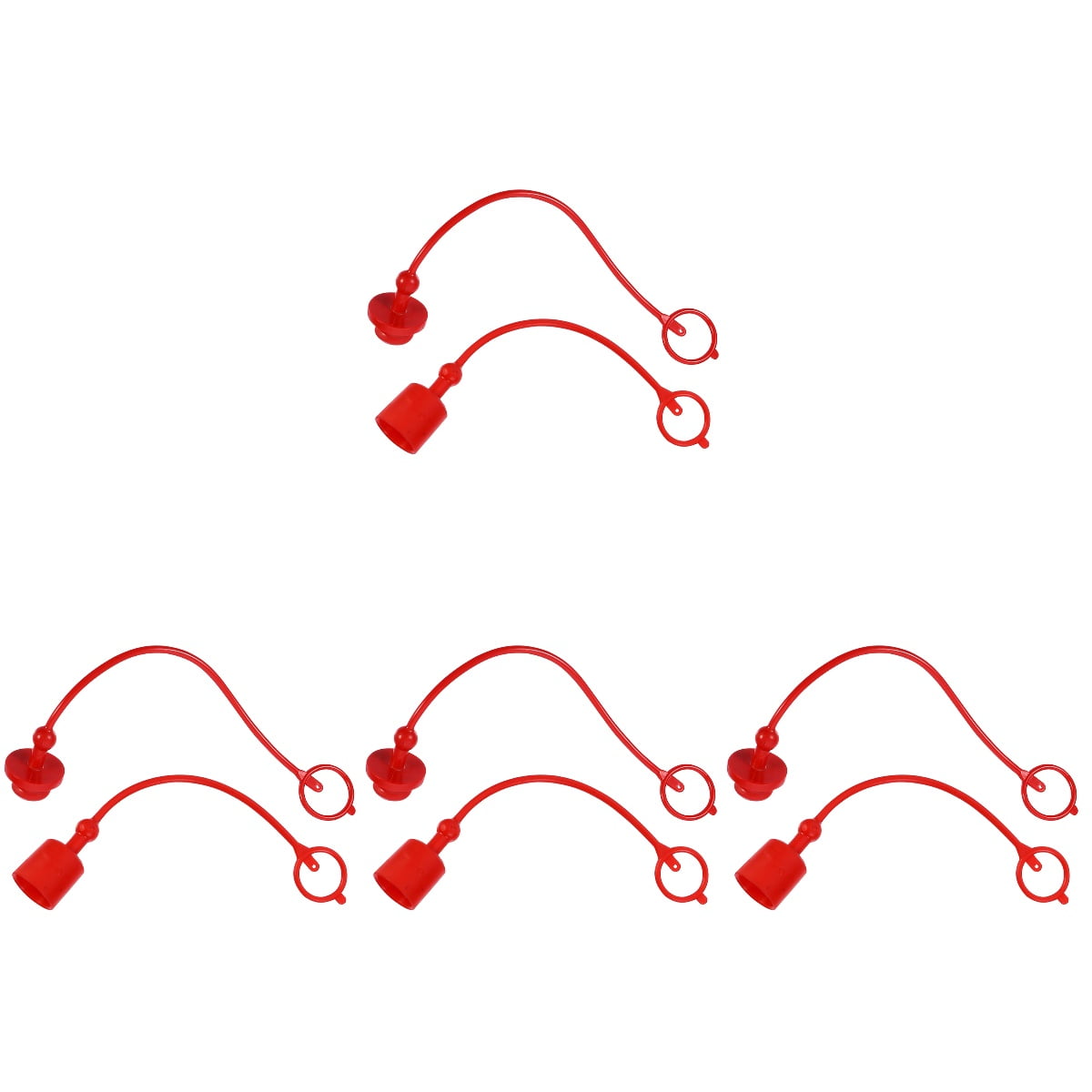 8 Sets Quick Connector Dust Cap Hydraulic Plugs Coupling Covers Caps ...