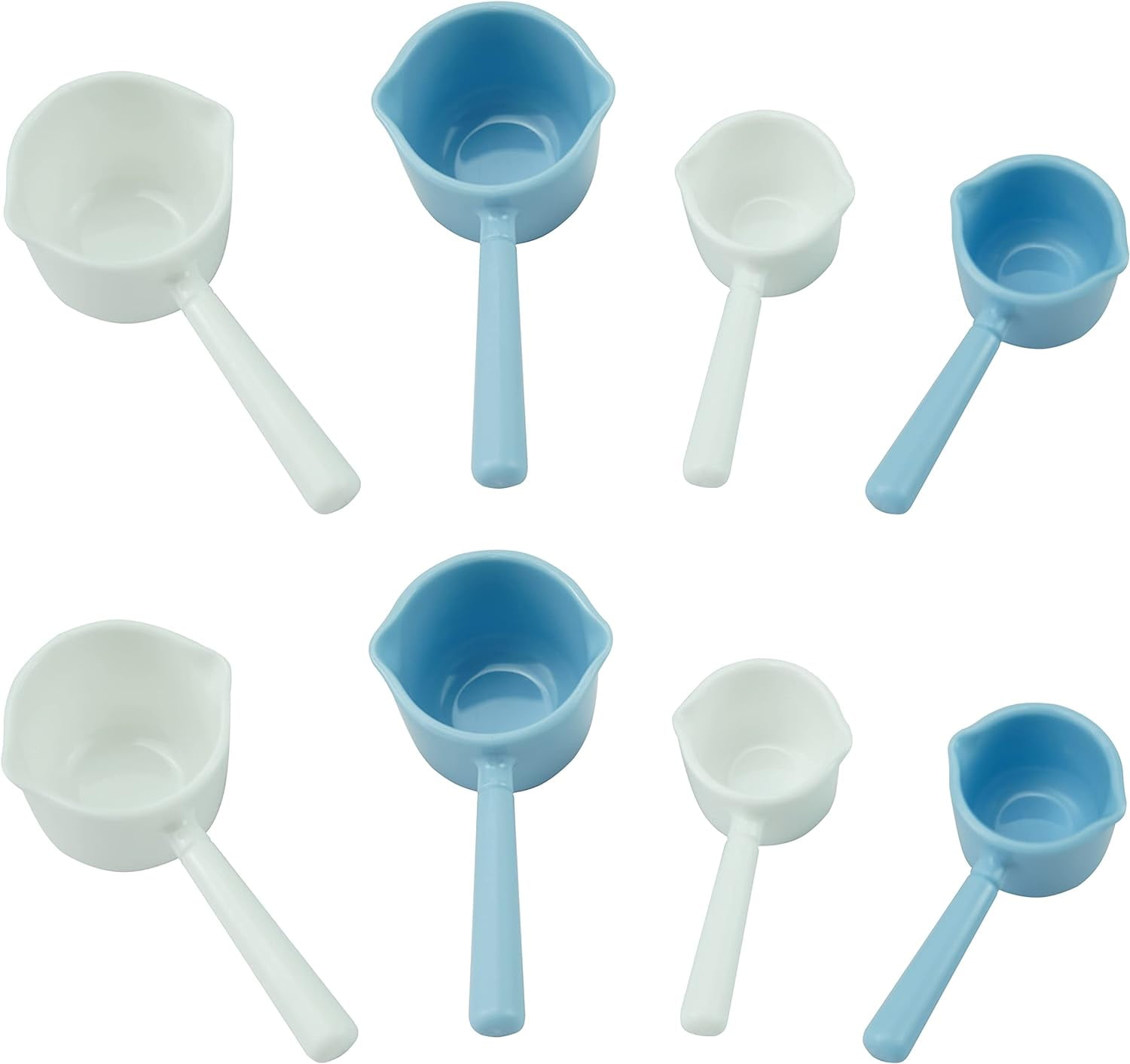 8 Sets Short Handle Teaspoons Measuring Spoons for Dry and Liquid ...