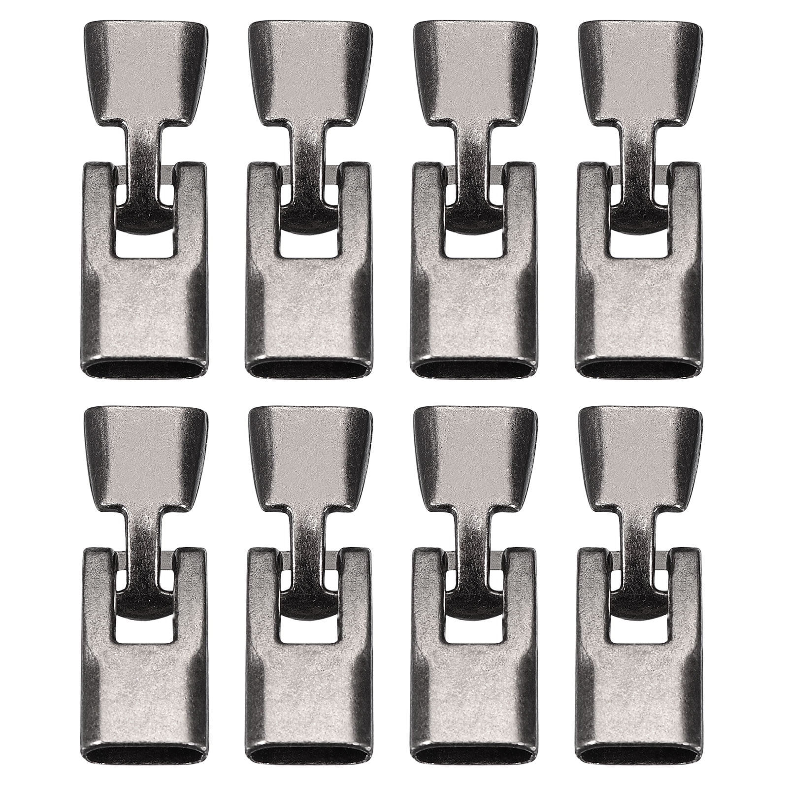 8 Sets Silver Alloy Bracelet Flat Buckle Clasps, 35mm Clasps Leather ...