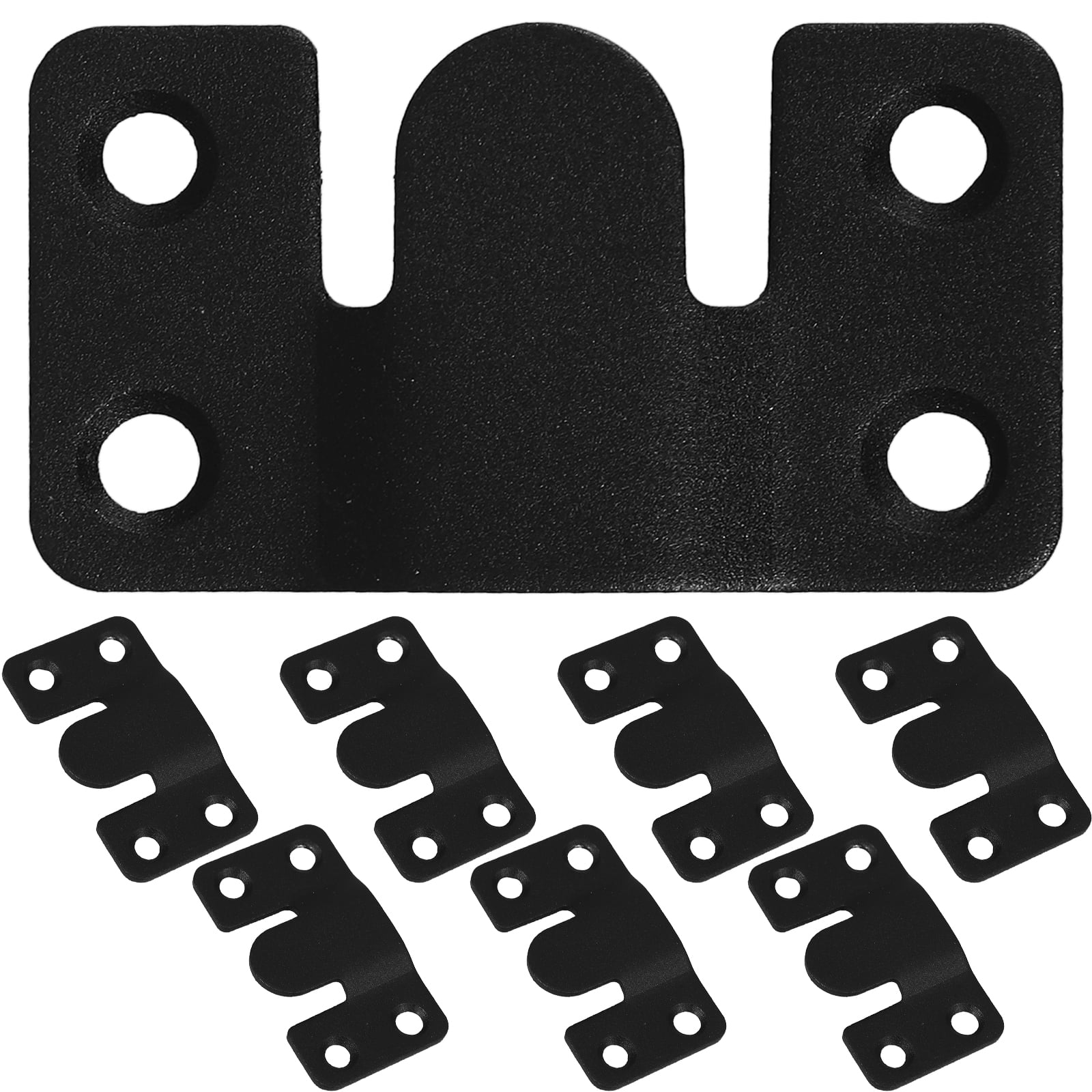 8 Sets Stainless Steel Invisible Connectors Wall Mount Brackets for Bed ...
