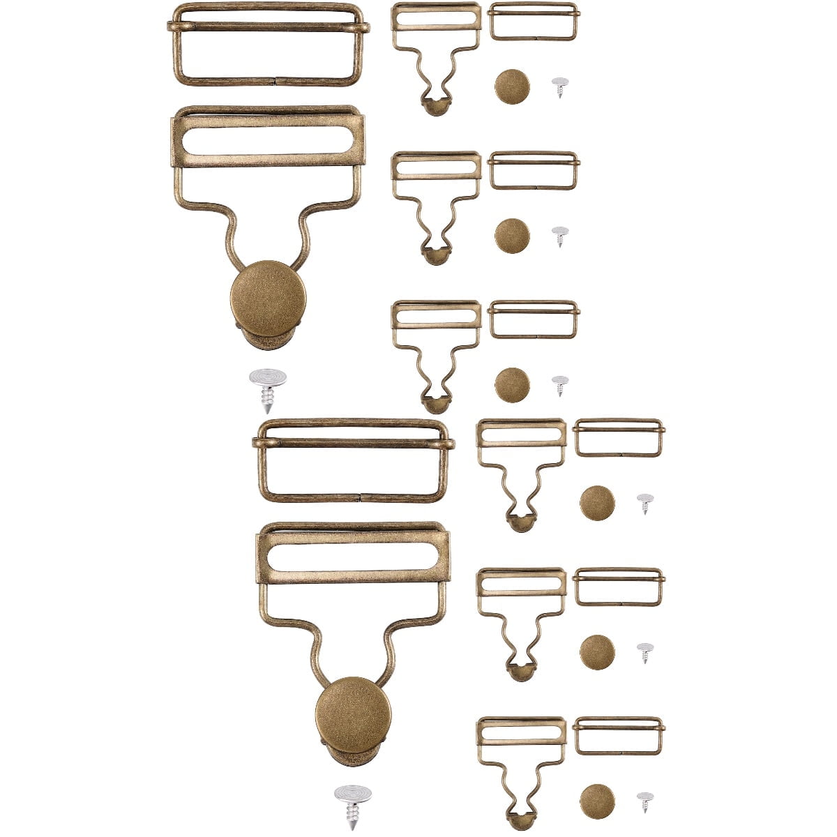 8 Sets Suspend Overall Clasp Replacement Art Sewing Clothing Craft Diy ...