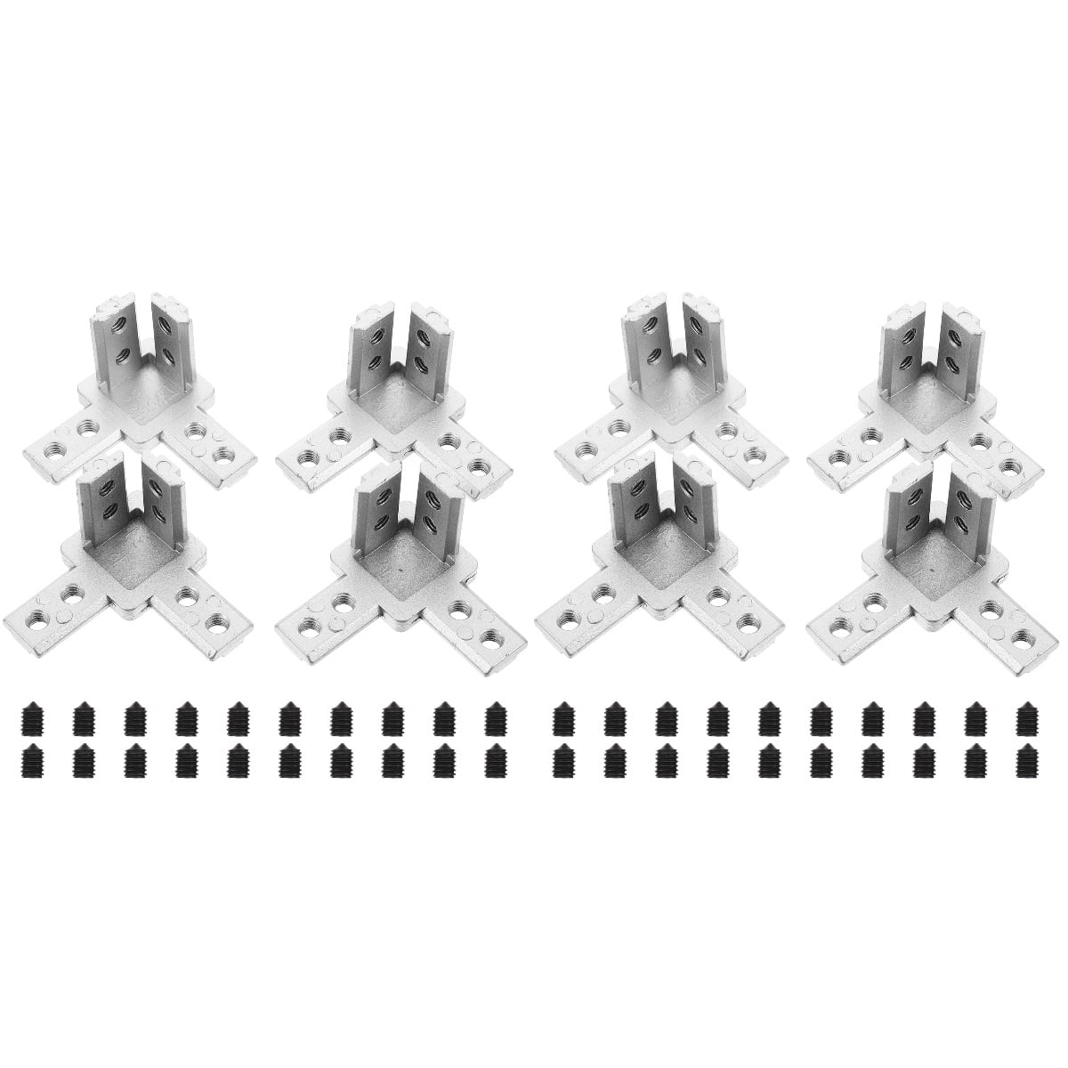 8 Sets T slot Aluminum Profile Connector Hardwares 3-Way End Corner ... 8 Sets T slot Aluminum Profile Connector Hardwares 3-Way End Corner ...