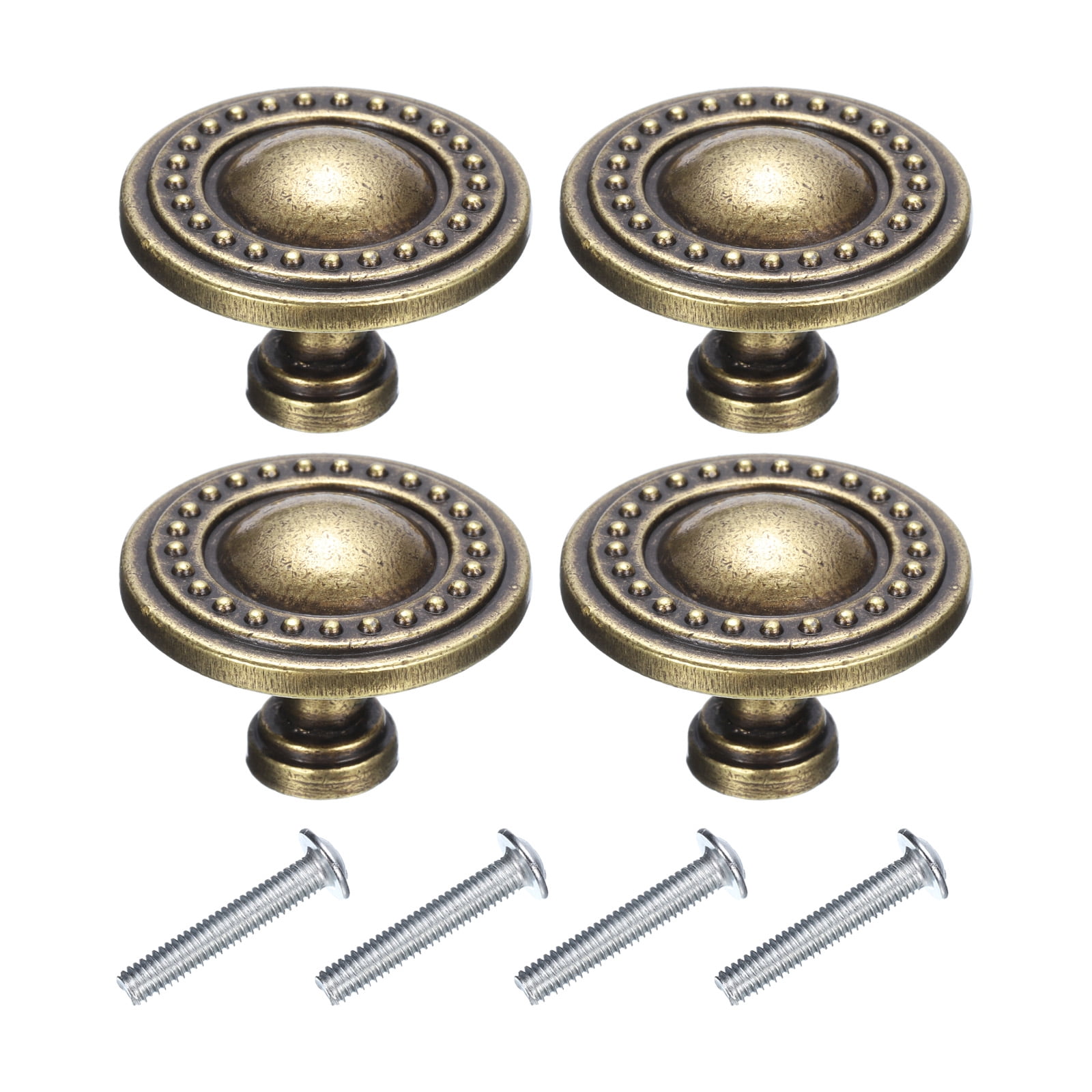 8 Sets Vintage Drawer Knobs with Ring Patterns for Cupboards Drawer ...