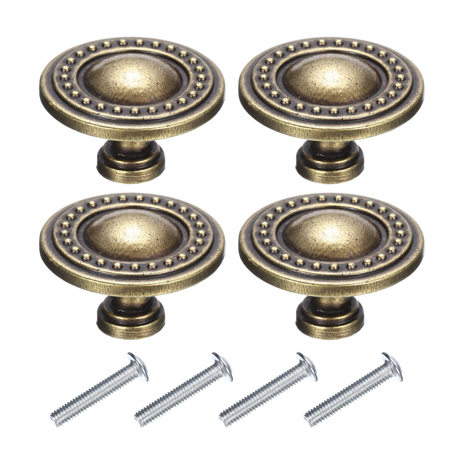 8 Sets Vintage Drawer Knobs with Ring Patterns for Cupboards Drawer ...