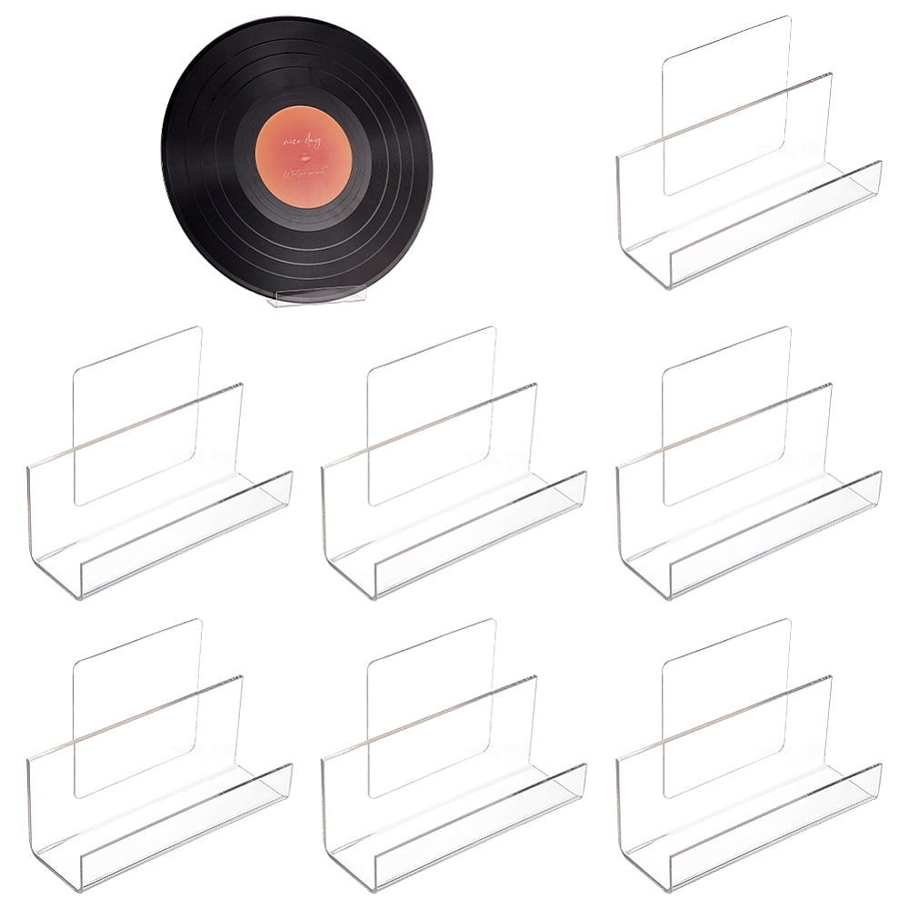 8 Sets Vinyl Record Shelf Wall Mount Records Holder Acrylic Album ...