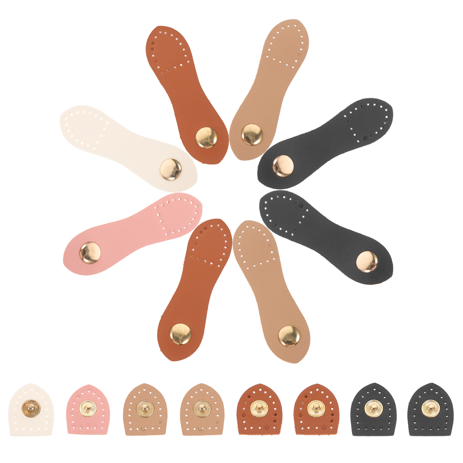 8 Sets of Crossbody Bag Snap Buckles Multi-use Tab Closures Delicate ...