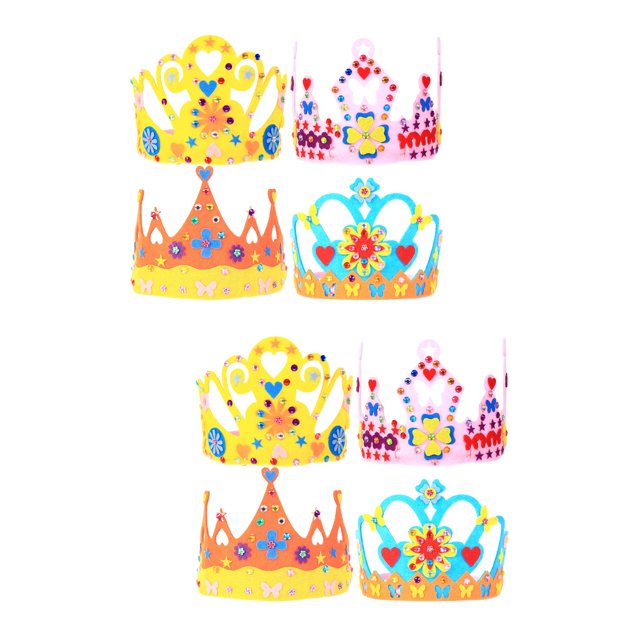 8 Sets of Kids Crowns DIY Kit DIY Birthday Crowns Kit Kids Birthday ...