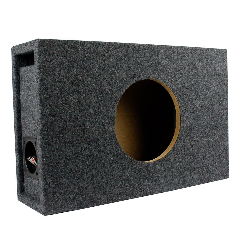 8" Shallow Ported Vented Subwoofer Box Enclosure Single Sub Grey ...