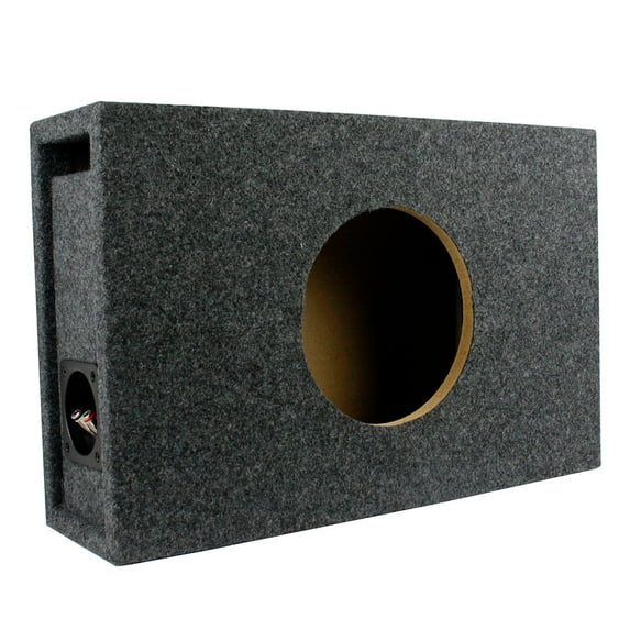 8" Shallow Ported Vented Subwoofer Box Enclosure Single Sub Grey ...