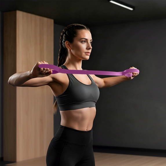 8-Shaped Silicone Arm Resistance Band Portable Adjustable Fitness ...