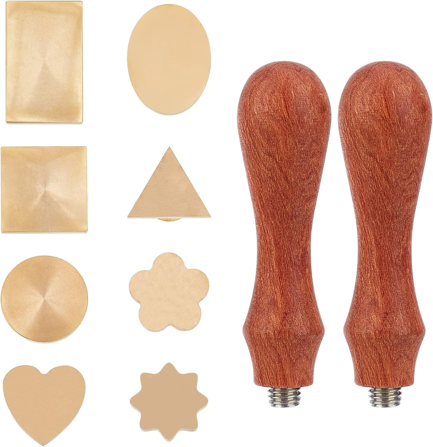 8 Shapes Blank Wax Seal Stamp Head Blank Sealing Wax Stamp Set 8pcs ...