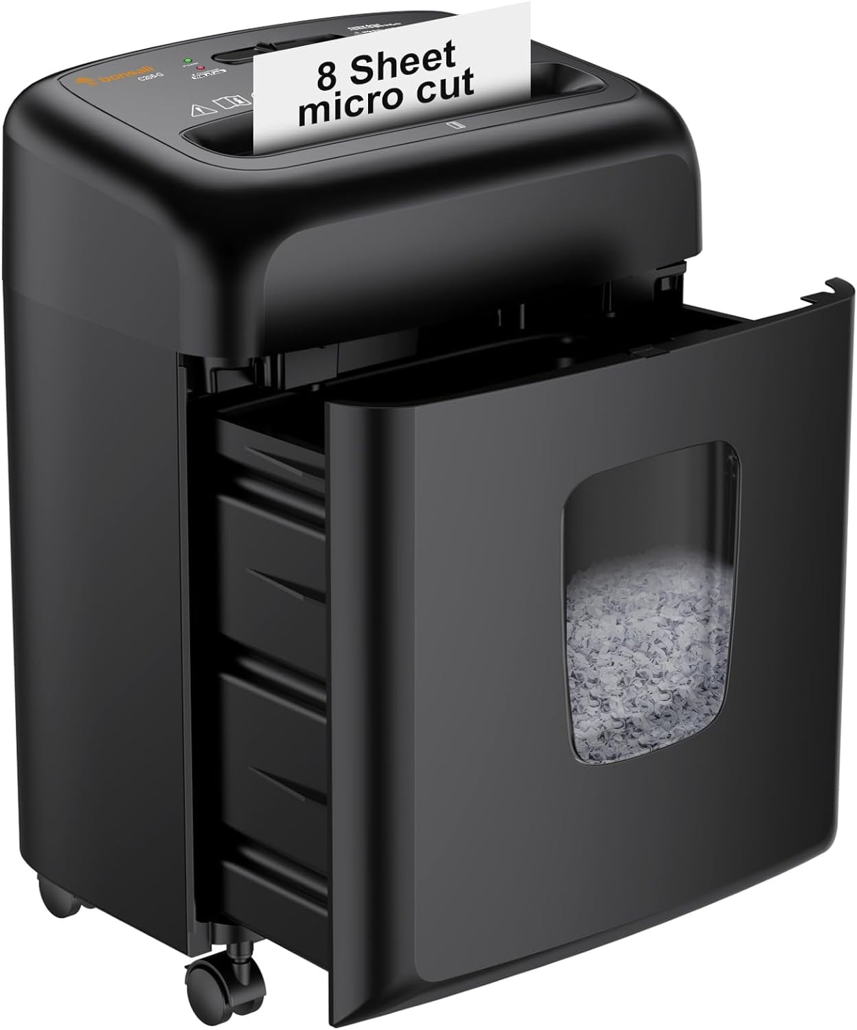 8 Sheet High Security Micro Cut Paper Shredder with 4 Gallon Pullout ...