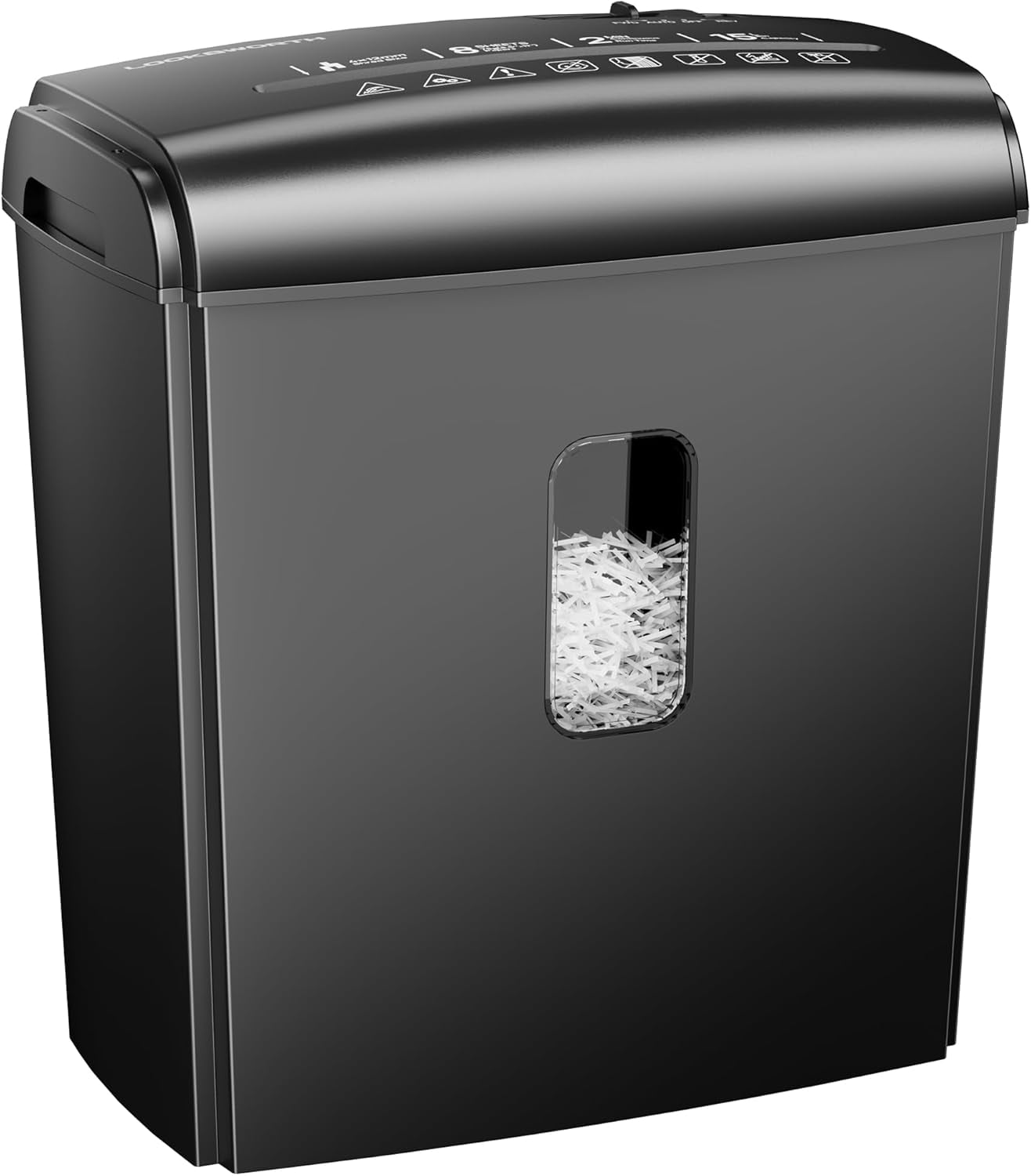8-Sheet Micro Cut Paper Shredder P-4 High Security for Home Office Use ...