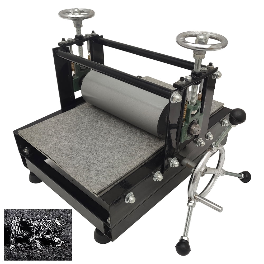 8-Sheet Single-Axis Slab Roller Printing Press Heavy Duty Portable ...