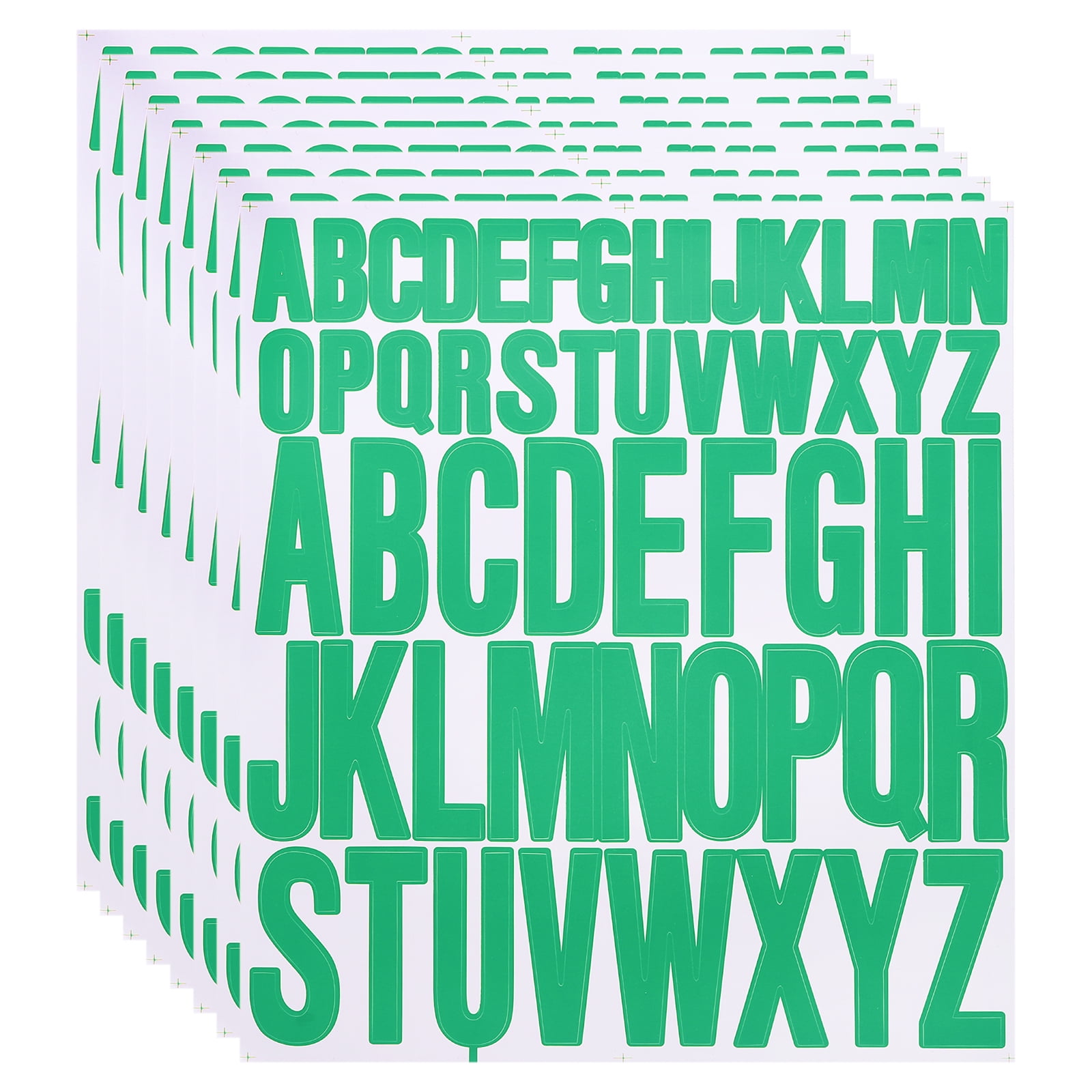 8 Sheet Vinyl Letter Sticker, 1 Inch, 2 Inch 416Pcs Stick Letters ...