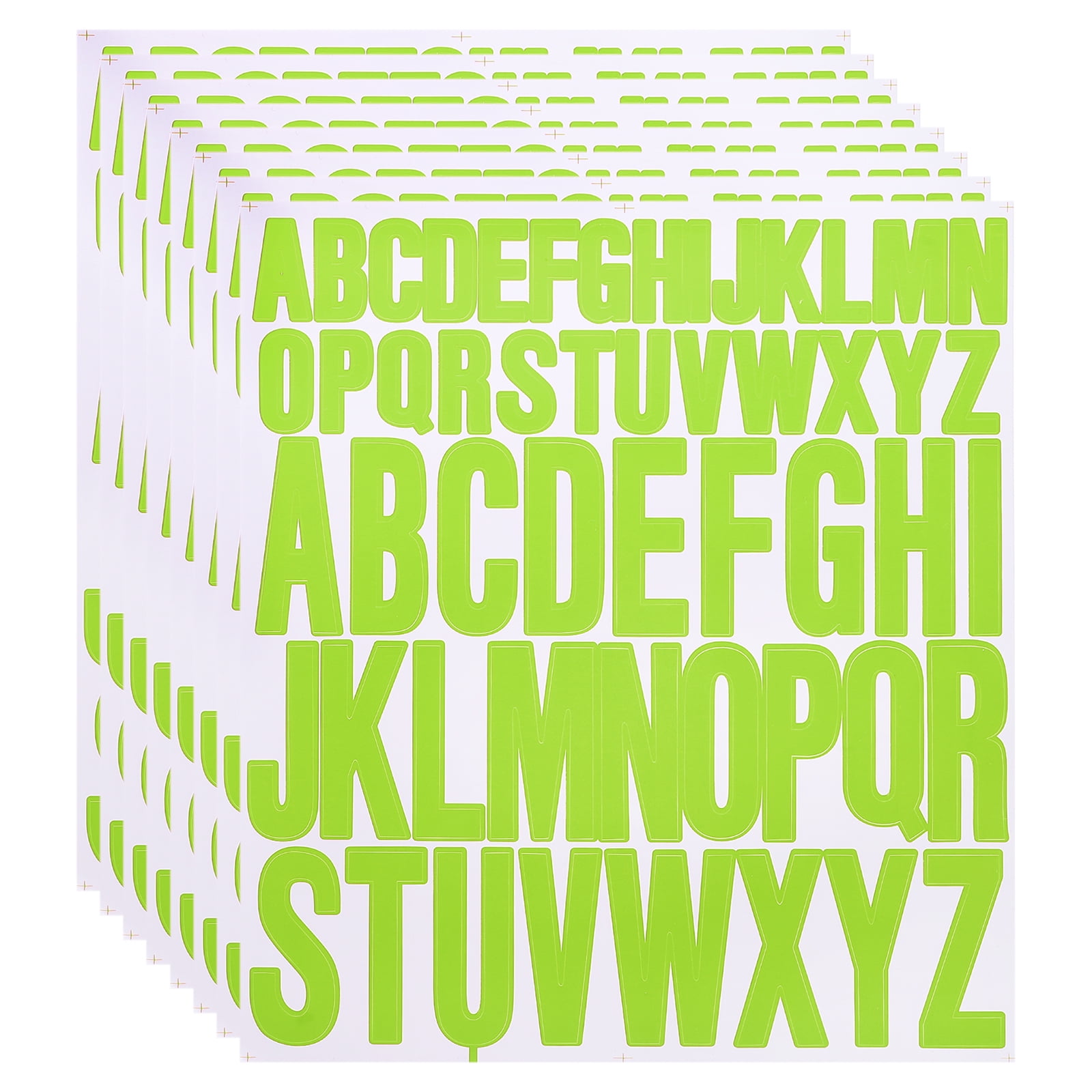 8 Sheet Vinyl Letter Sticker, 1 Inch, 2 Inch 416Pcs Stick Letters ...