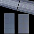 8 Sheets 2 Styles Transparent Plastic Anti-Collision Bumper Guard Oval ...
