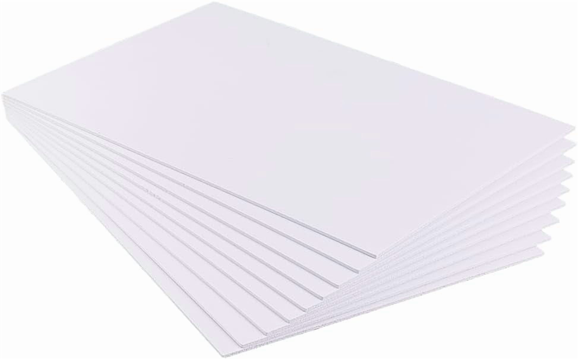 8 Sheets 2mm A4 White Foam Expanded Sheet for Signage Displays and ...