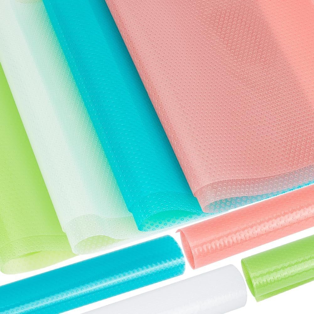 8 Sheets 4 Colors Refrigerator Liners Mats Washable EVA Fridge Mats ...