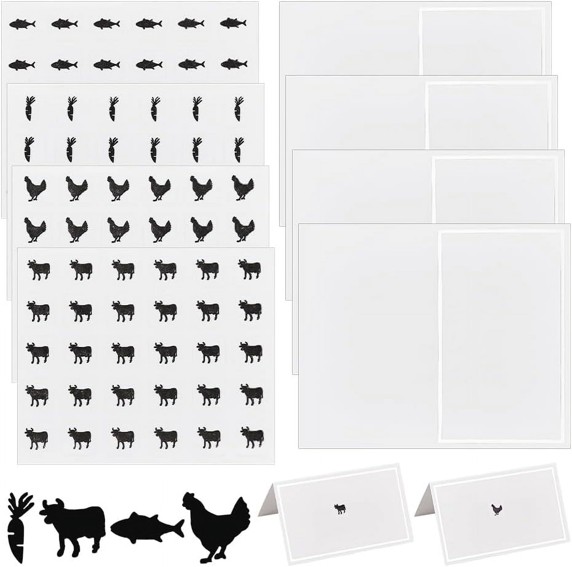 8 Sheets 4 Styles Paper Self Adhesive Cartoon Stickers for Envelopes ...