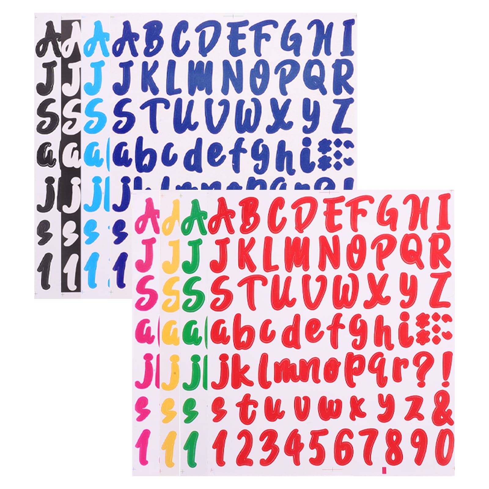 8 Sheets Alphabet Sticker Tags Letters Stickers for Scrapbook Mailbox ...