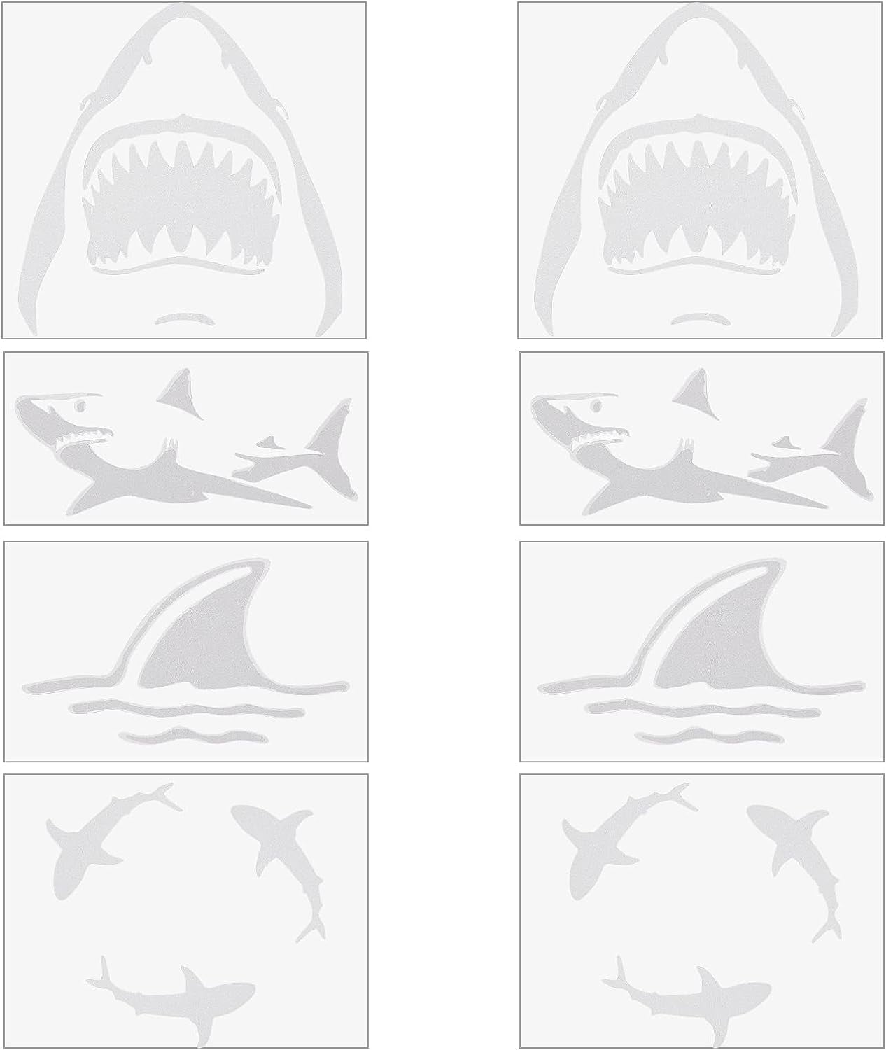 8 Sheets Car Sticker Self Adhesive Car Stickers Waterproof Vinyl Window ...