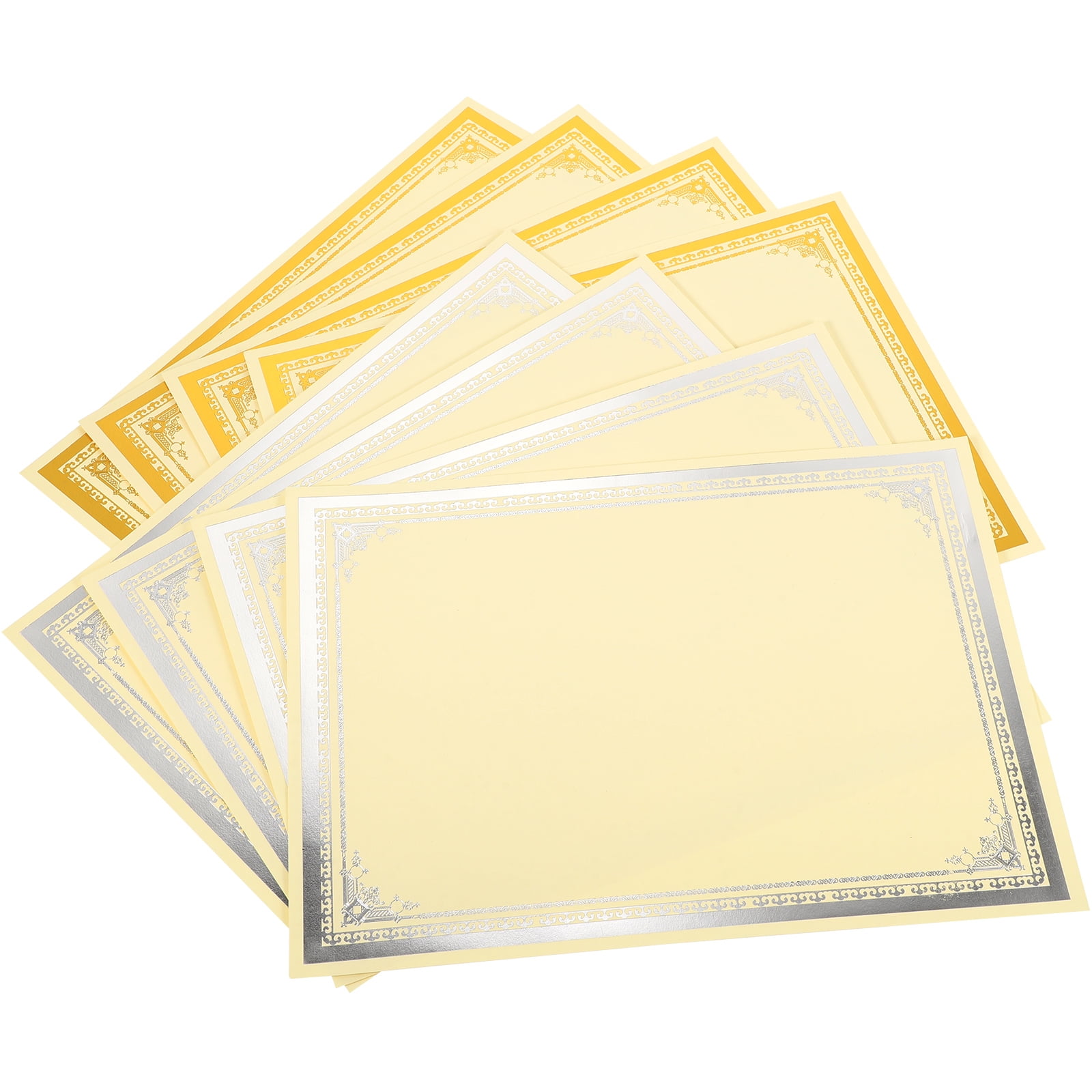 8 Sheets Certificate Inner Paper Honor Papers Child Student - Walmart.com