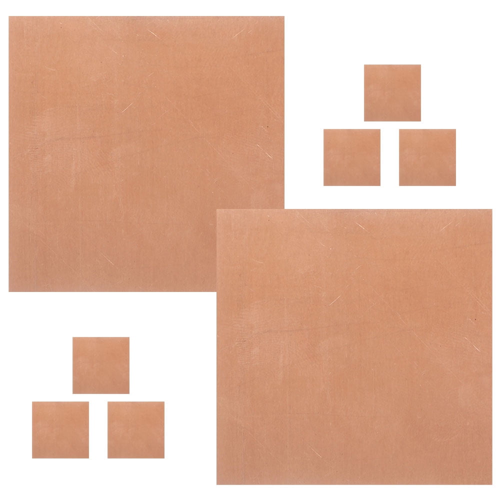 8 Sheets Copper Sheets Copper Plate Metal Sheets for Jewelry Making ...