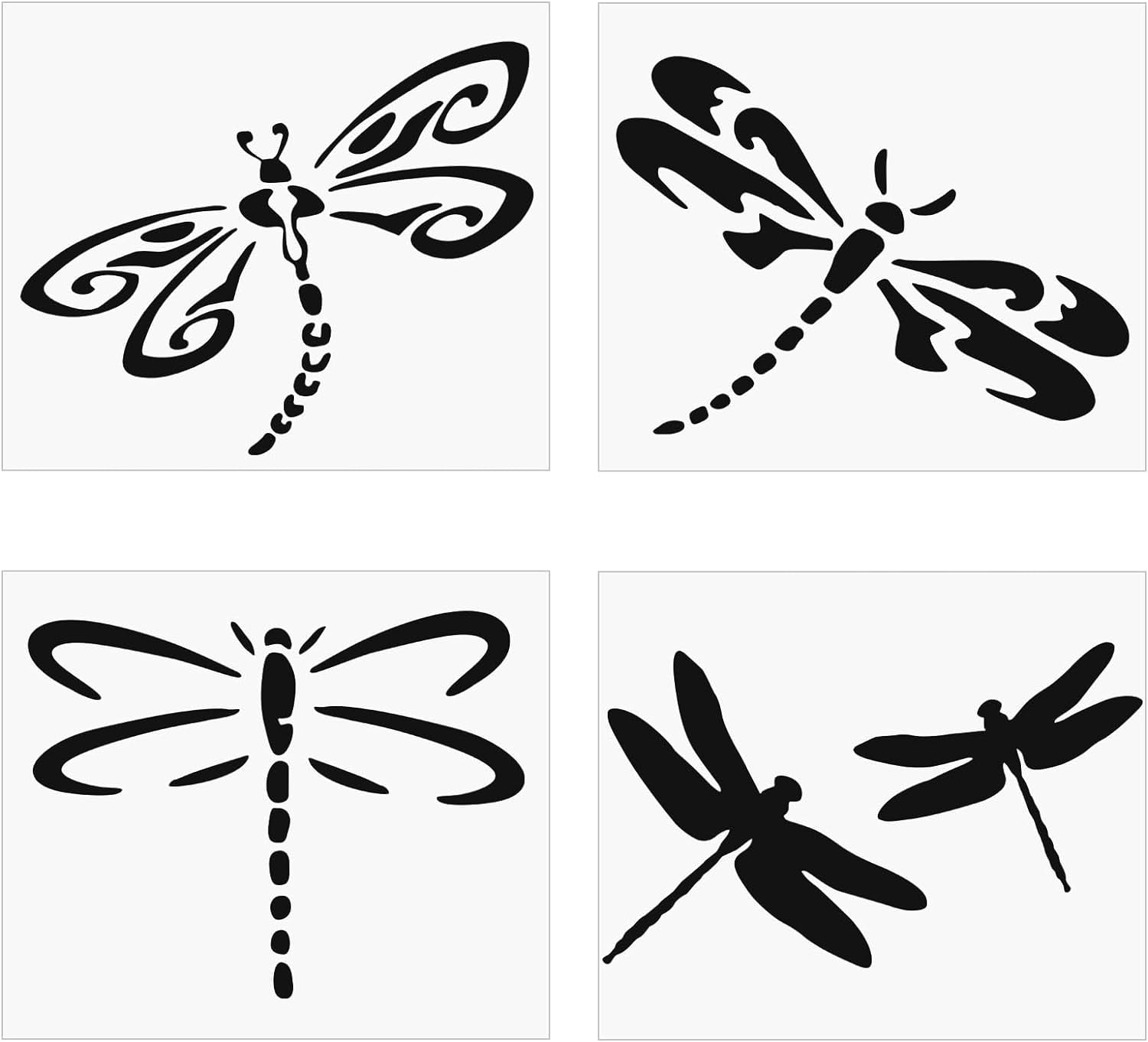 8 Sheets Dragonfly Car Sticker Self Adhesive Car Sticker Waterproof ...