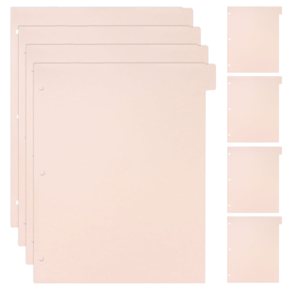 8 Sheets Handbook Separator Binder Page Divider Parts Document ...