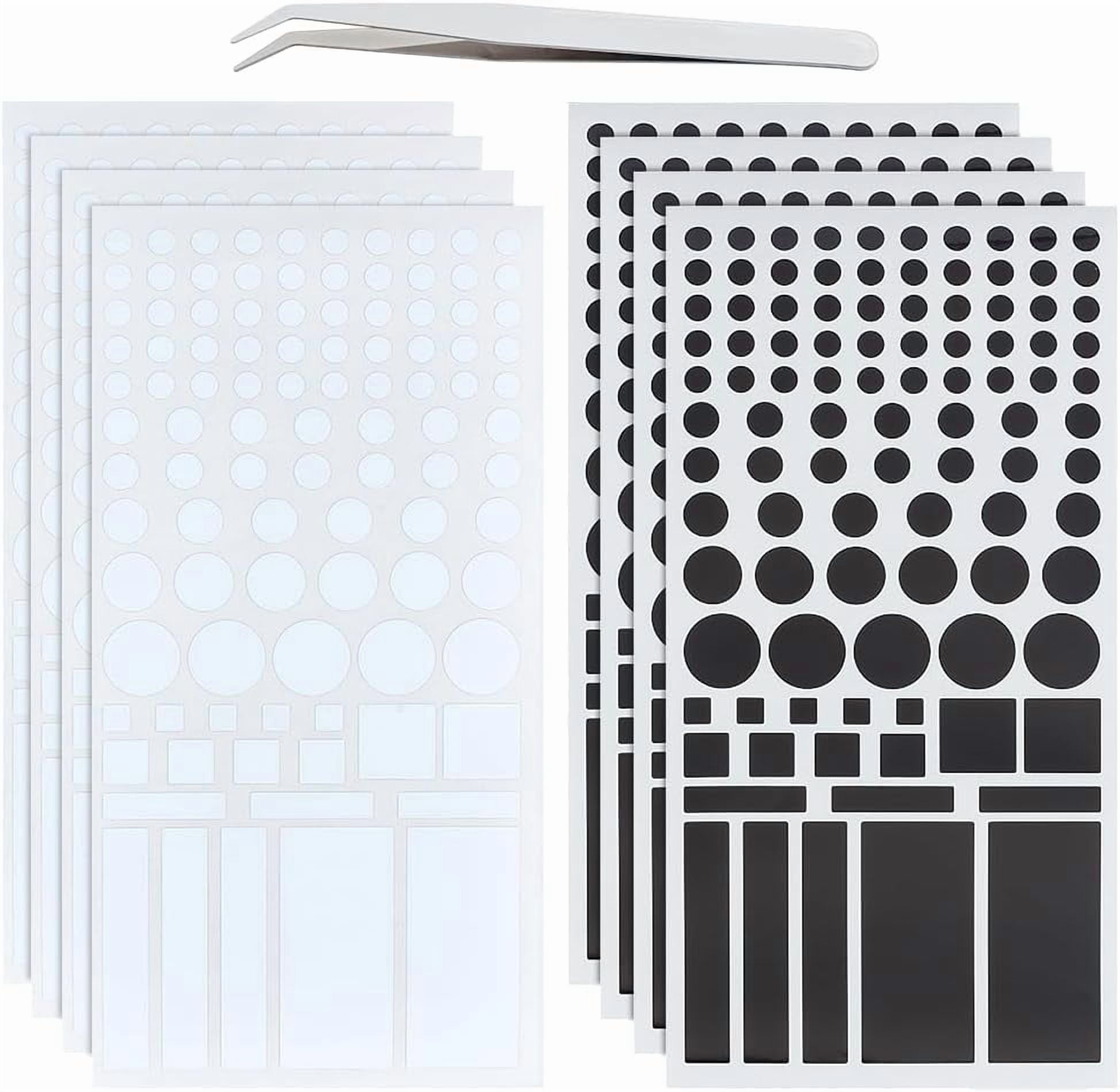 8 Sheets LED Light Blocking Stickers Black and White 50% Dimming of LED ...