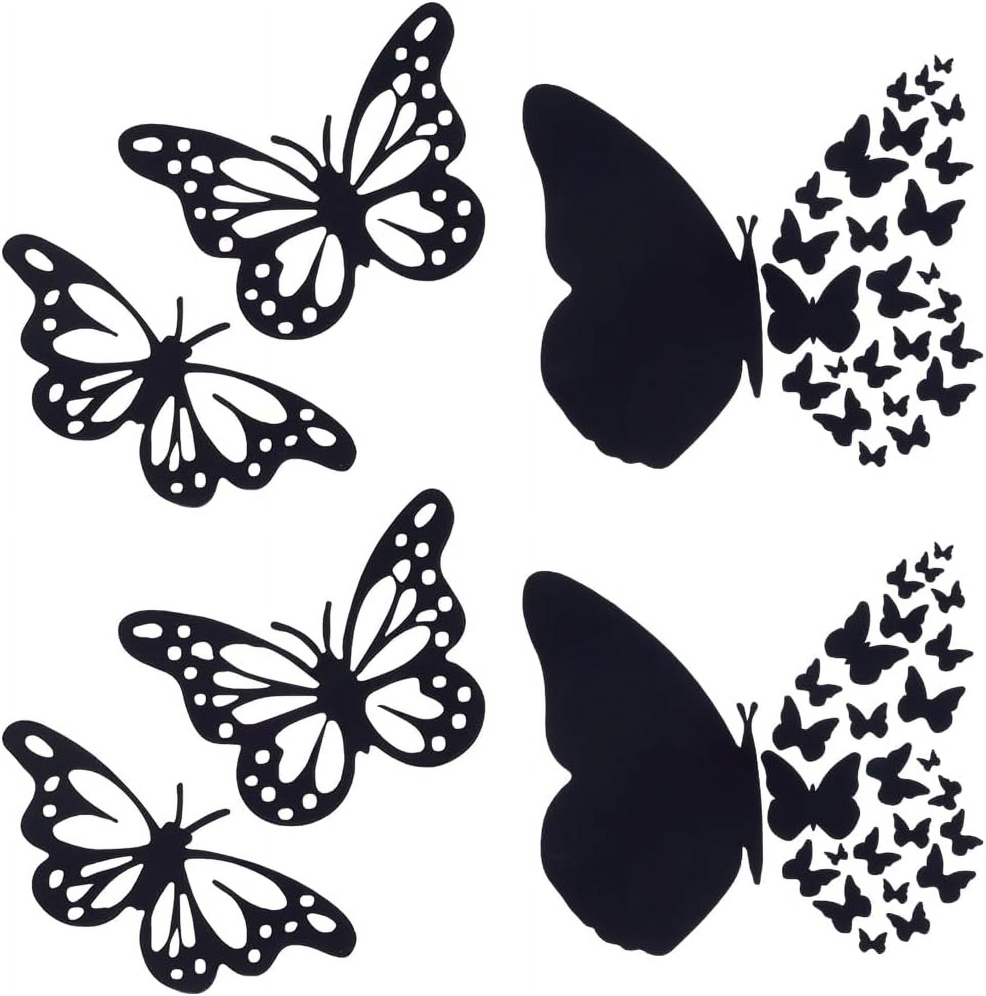 8 Sheets Large Butterfly Car Decals Set Butterfly Vinyl Waterproof ...