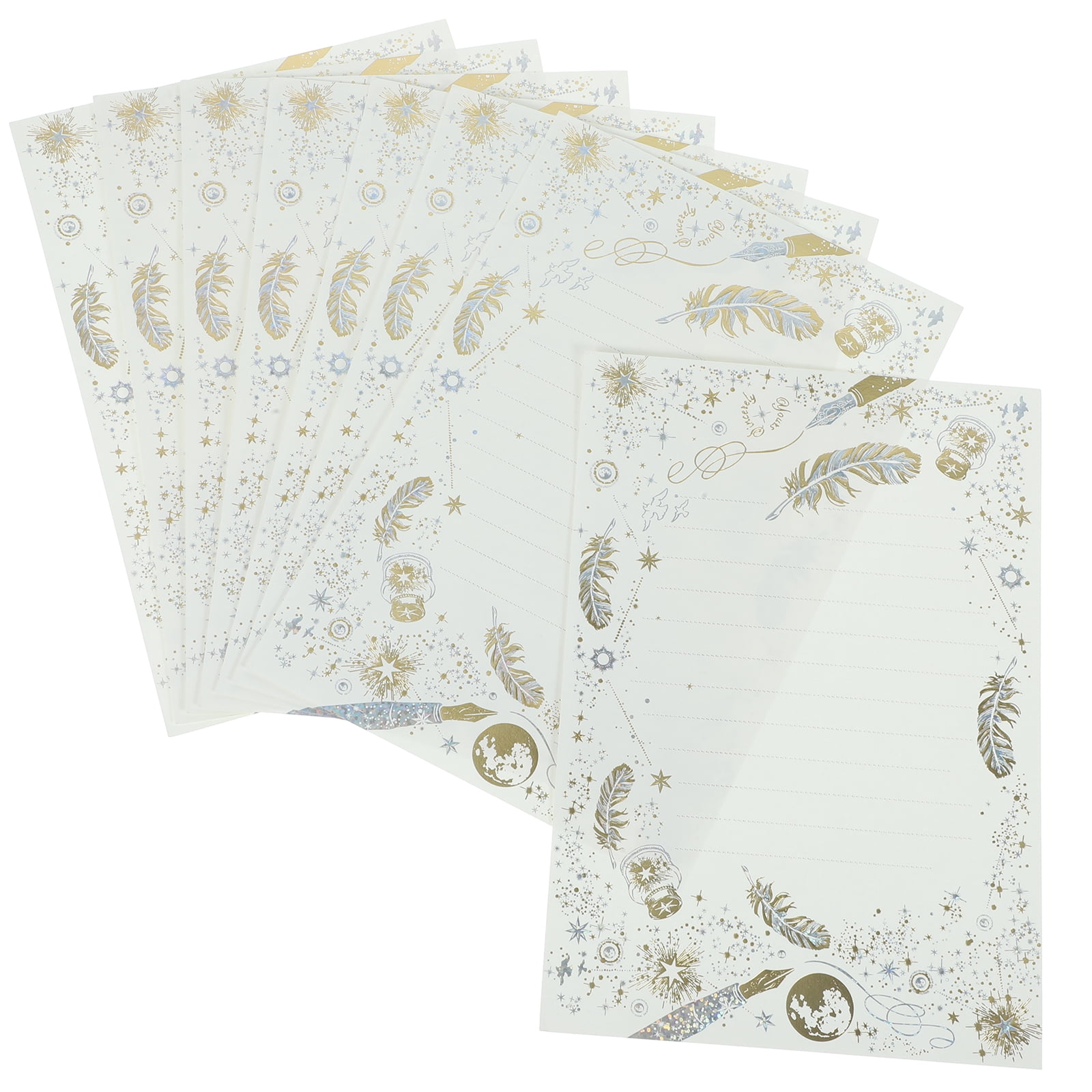 8 Sheets Letter Paper Valentine Card Cards Artist Greeting Decor ...
