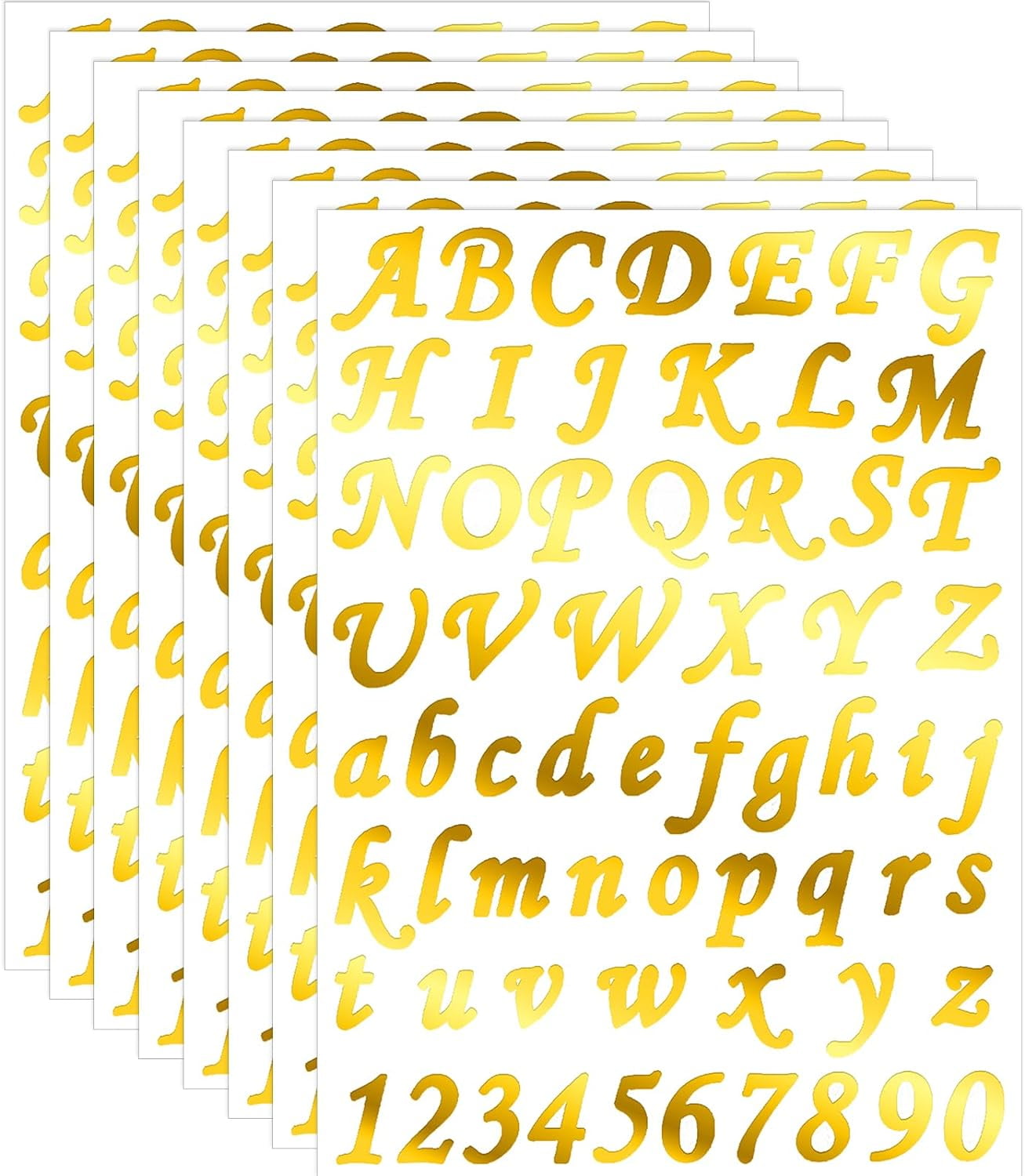 8 Sheets Letter Stickers Vinyl Sticker Letters Self Adhesive Alphabet ...