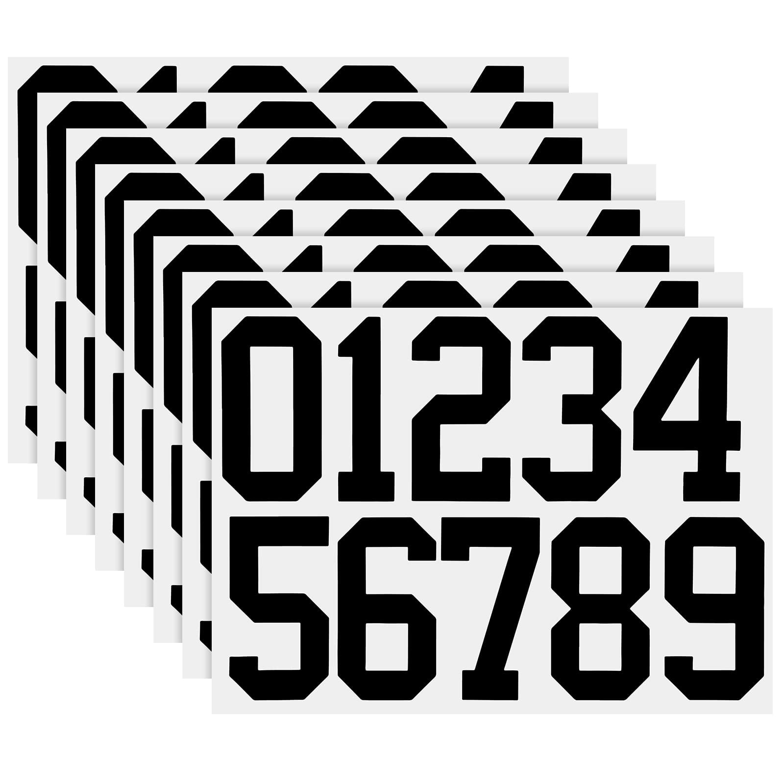 8 Sheets Mailbox Numbers Stickers Waterproof Vinyl Number Stickers Self ...