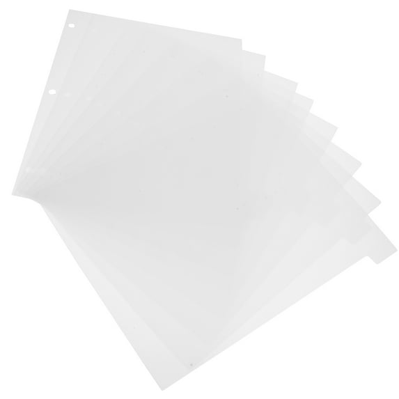 8 Sheets White Notebook Dividers Index File Organizer for Lever Arch ...