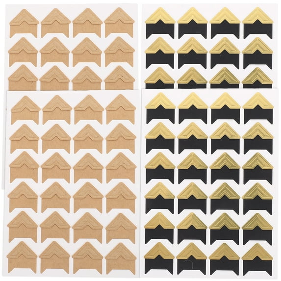 8 Sheets Photo Corner Stickers Self Adhesive Photo Mounting Corners ...