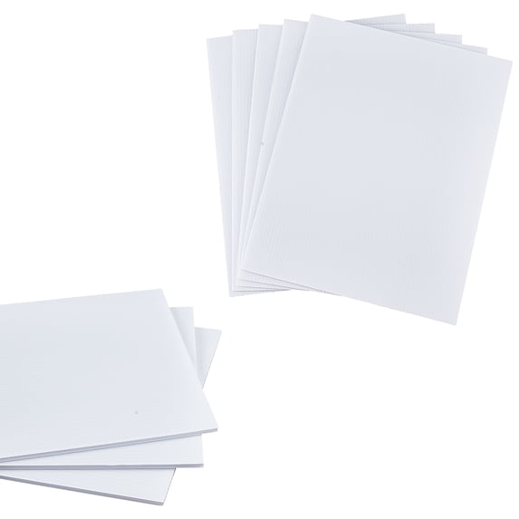 8 Sheets Plastic Corrugated Cardboard Sheets Pads for DIY Crafts Model ...